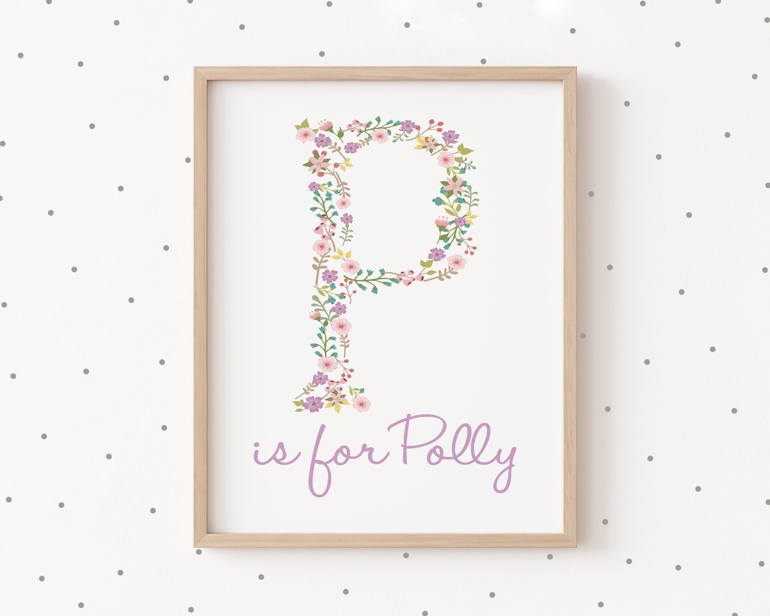 Printable Baby Name Art Personalized Baby Girl Gift Ideas | Etsy Canada