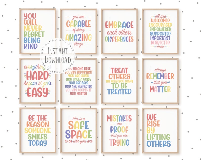 Classroom Decor Bundle Educational Posters Classroom - Etsy