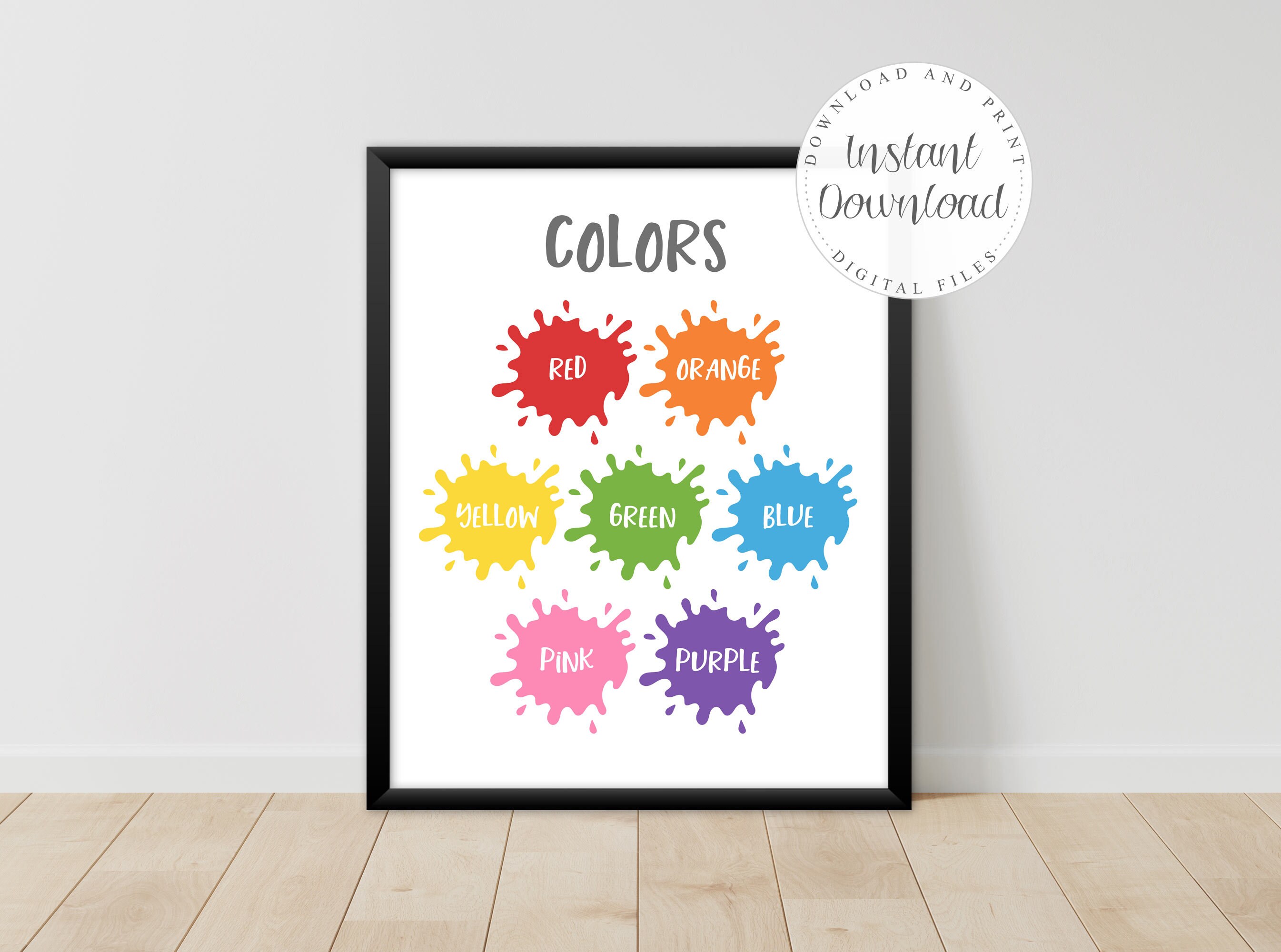 Educational Prints Playroom Posters Rainbow Classroom Decor - Etsy Canada