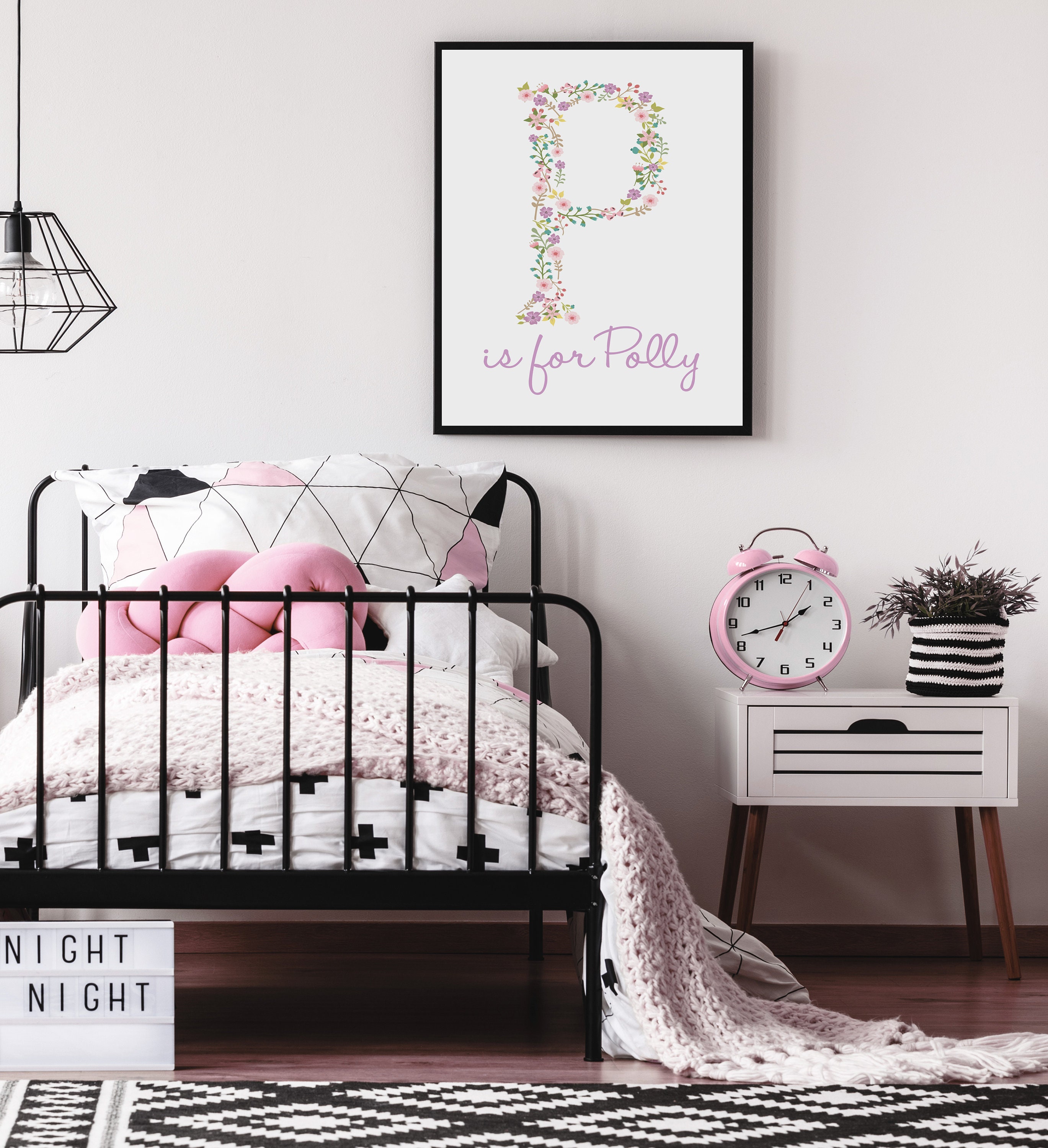 Printable Baby Name Art Personalized Baby Girl Gift Ideas | Etsy Canada