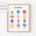 Shapes Poster for Classroom, Posters for Children, Learning and School ...