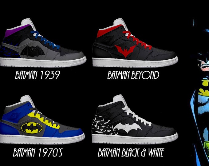 Men's Light up Batman Shoes: Series 1 - Etsy