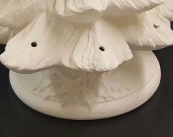Large Tree Base Ceramic Bisque Tree Base Ready to Paint | Etsy