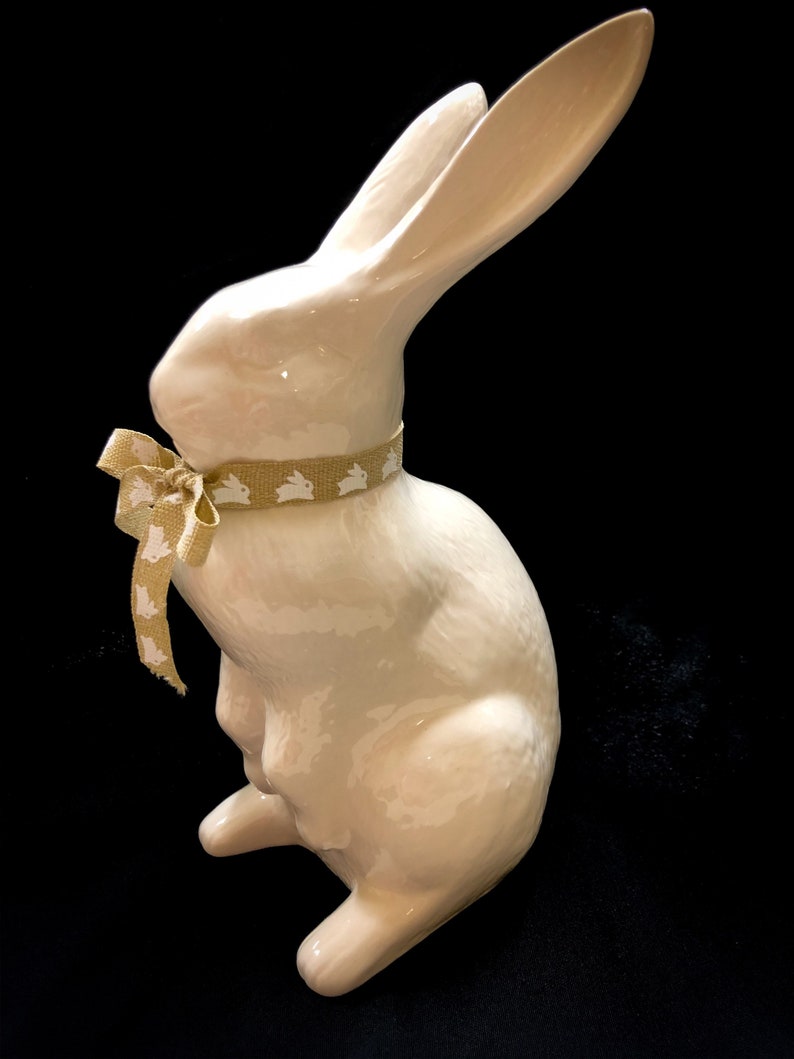 Ceramic Easter Bunny Milk Glass Bunny Rabbit Ceramic - Etsy