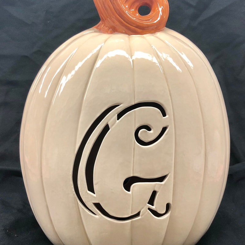 Initial Pumpkin - Etsy