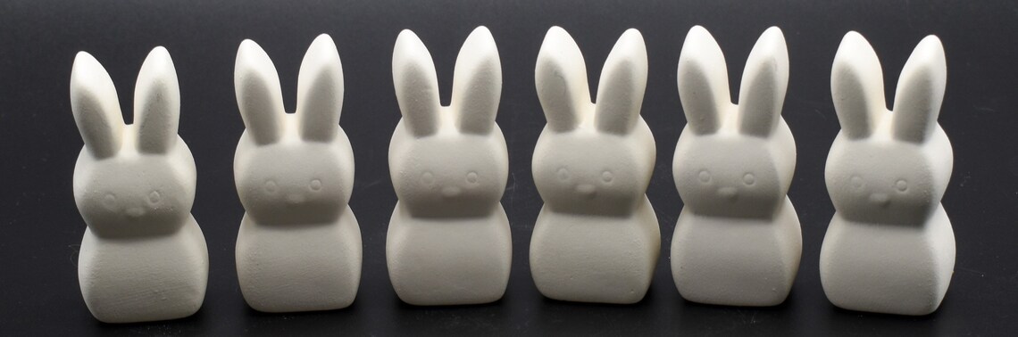 Peeps 6 Peeps Paint Your Own Easter Peeps Ceramic Bisque - Etsy