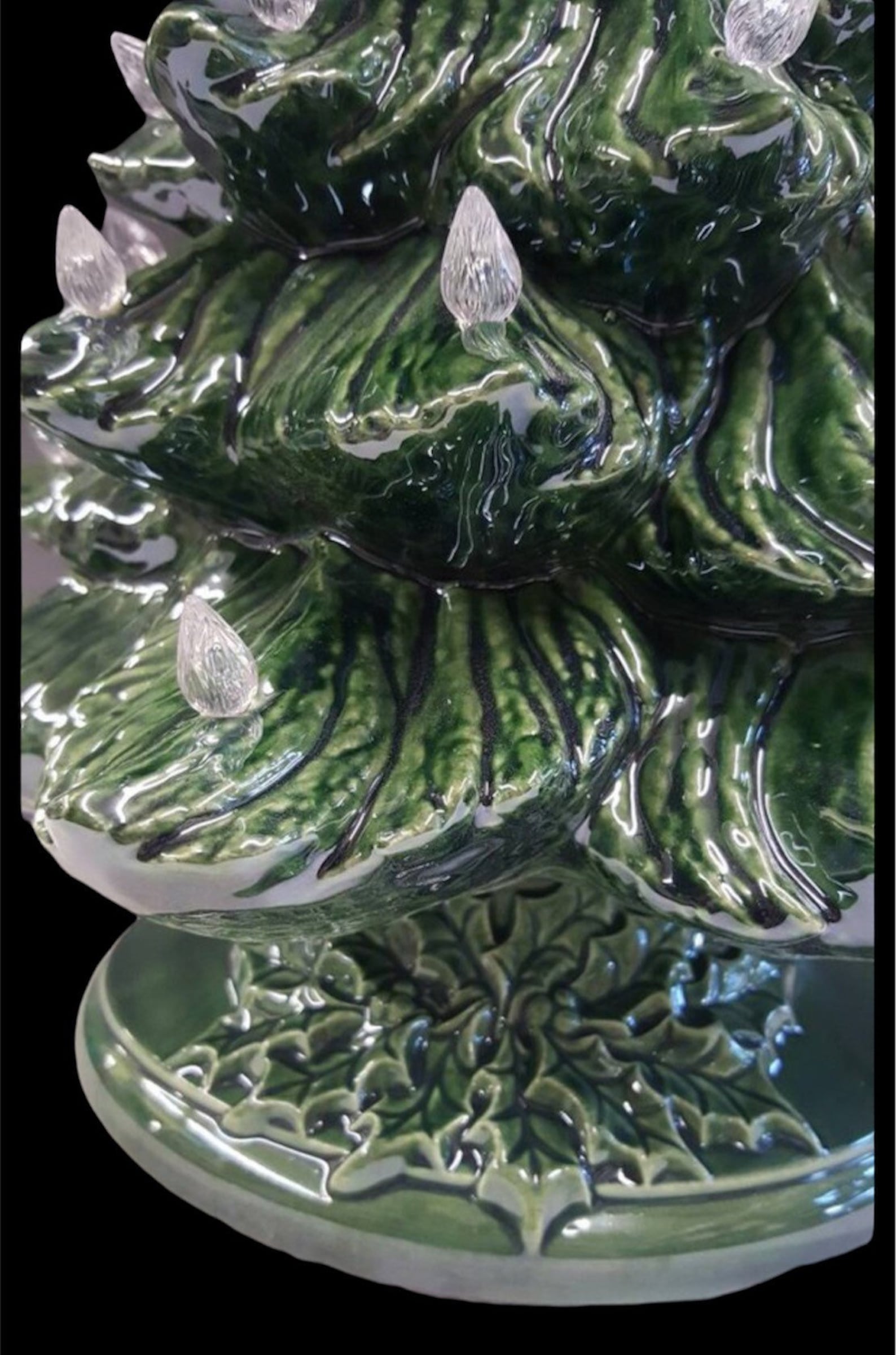 Ceramic Christmas Tree Ceramic Christmas Tree With Clear - Etsy