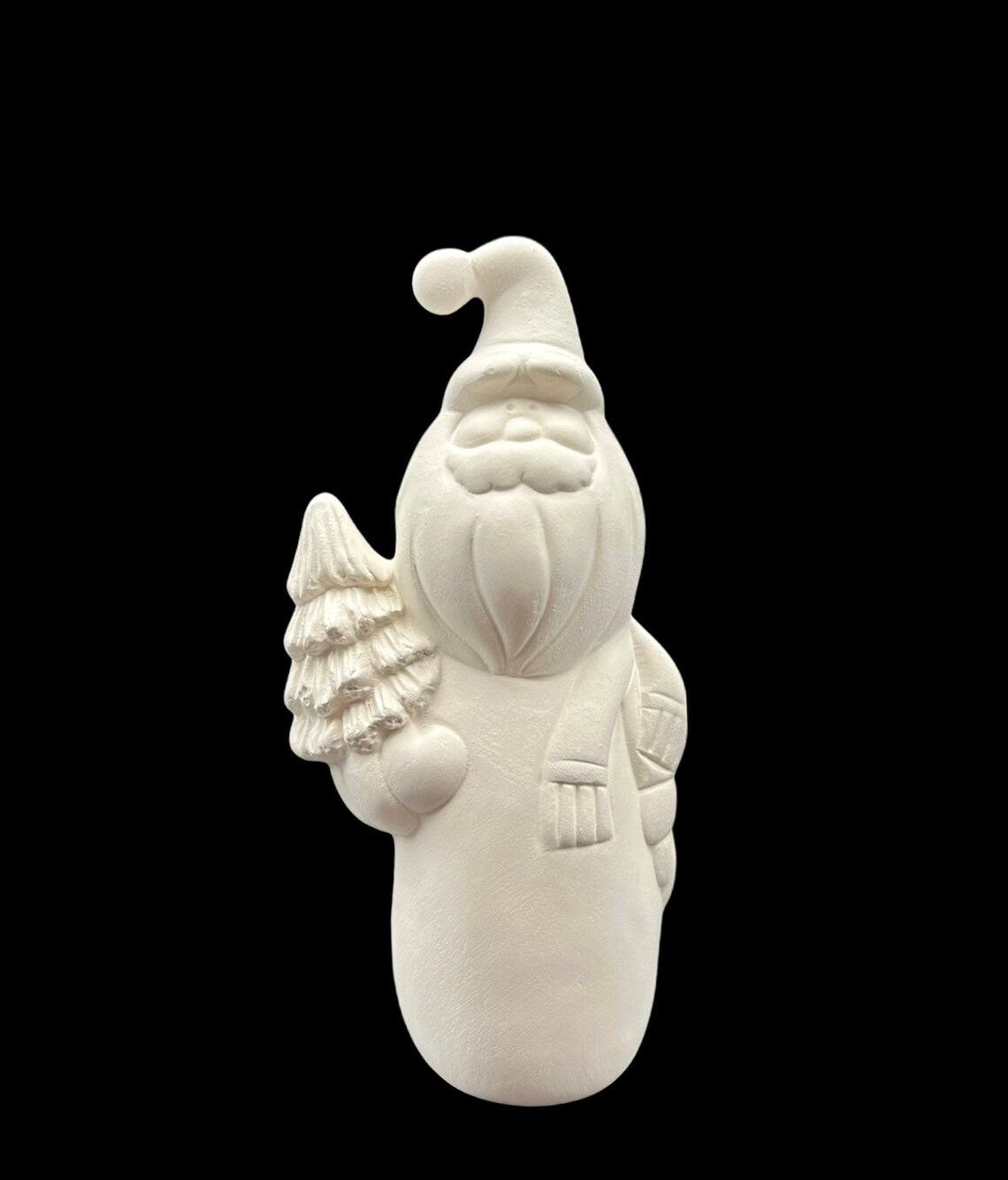 Ceramic Santa Santa With Tree Ceramic Bisque Santa Ready - Etsy