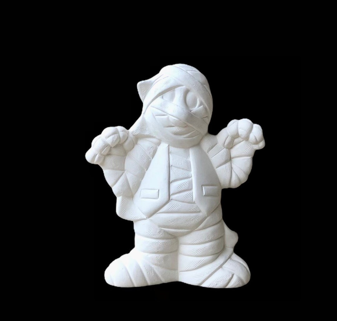 DIY Ceramic Bisque Mummy Figurine - Halloween Home Decor - Etsy