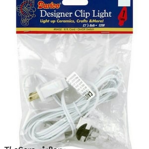 CLIP Light/pinch Light for Ceramics and Other Crafts, 6 Foot Cord, On ...