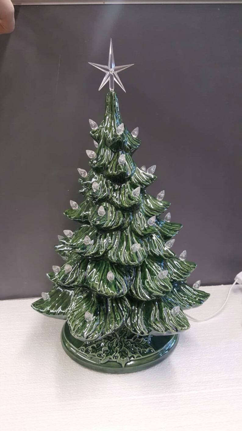 Ceramic Christmas Tree Ceramic Christmas Tree With Clear | Etsy