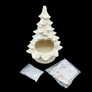 Ceramic Bisque Tree With Lights and Lighting Kit and Opening - Etsy Canada