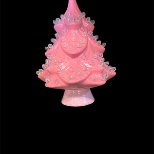 Ceramic Christmas Tree Pink Ceramic Tree Valentine Tree With Lights ...