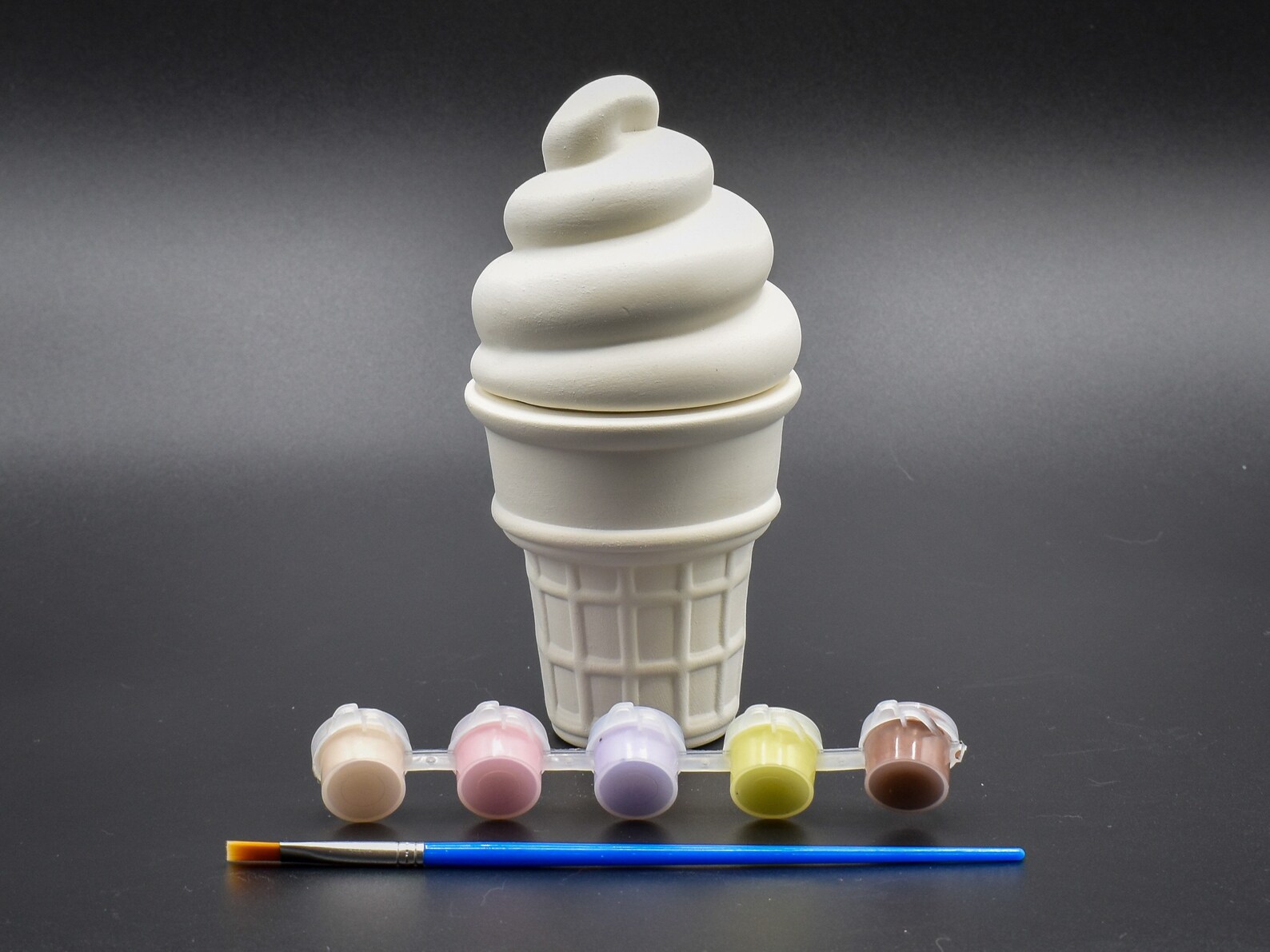 Ice Cream Cone Box Ceramic Bisque Ready to Paint Kit at Home DIY - Etsy