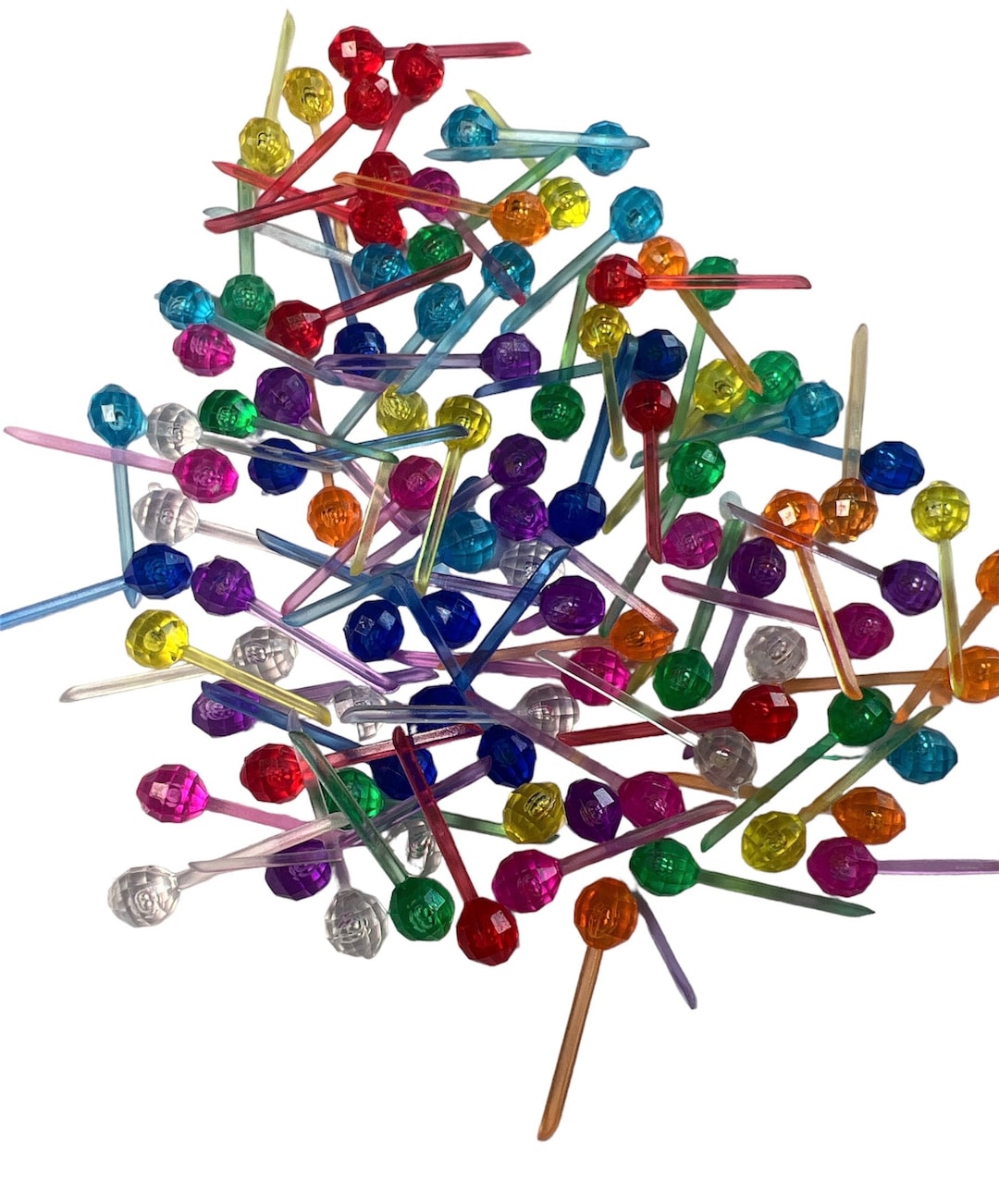 Ceramic Tree LIGHTS, Large Plastic FACETED Pins 100 Count!!! - Etsy