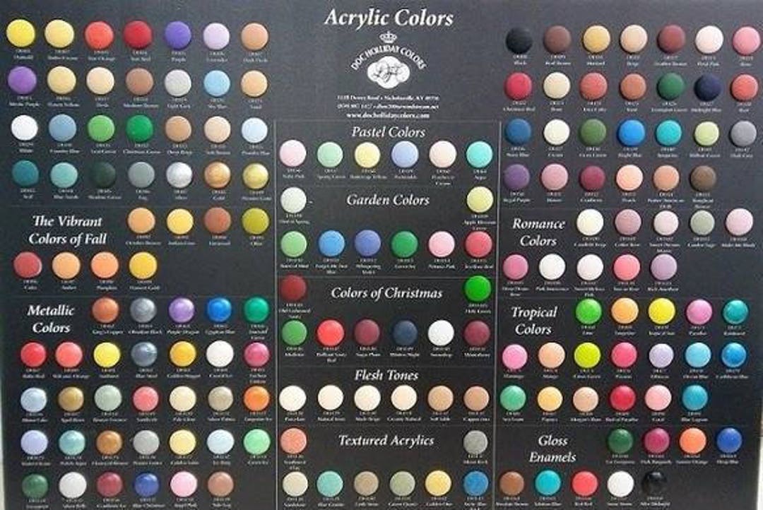 Doc Holliday Acrylic Paint 2nd List Acrylic Paint 2 Ounce Bottle ...