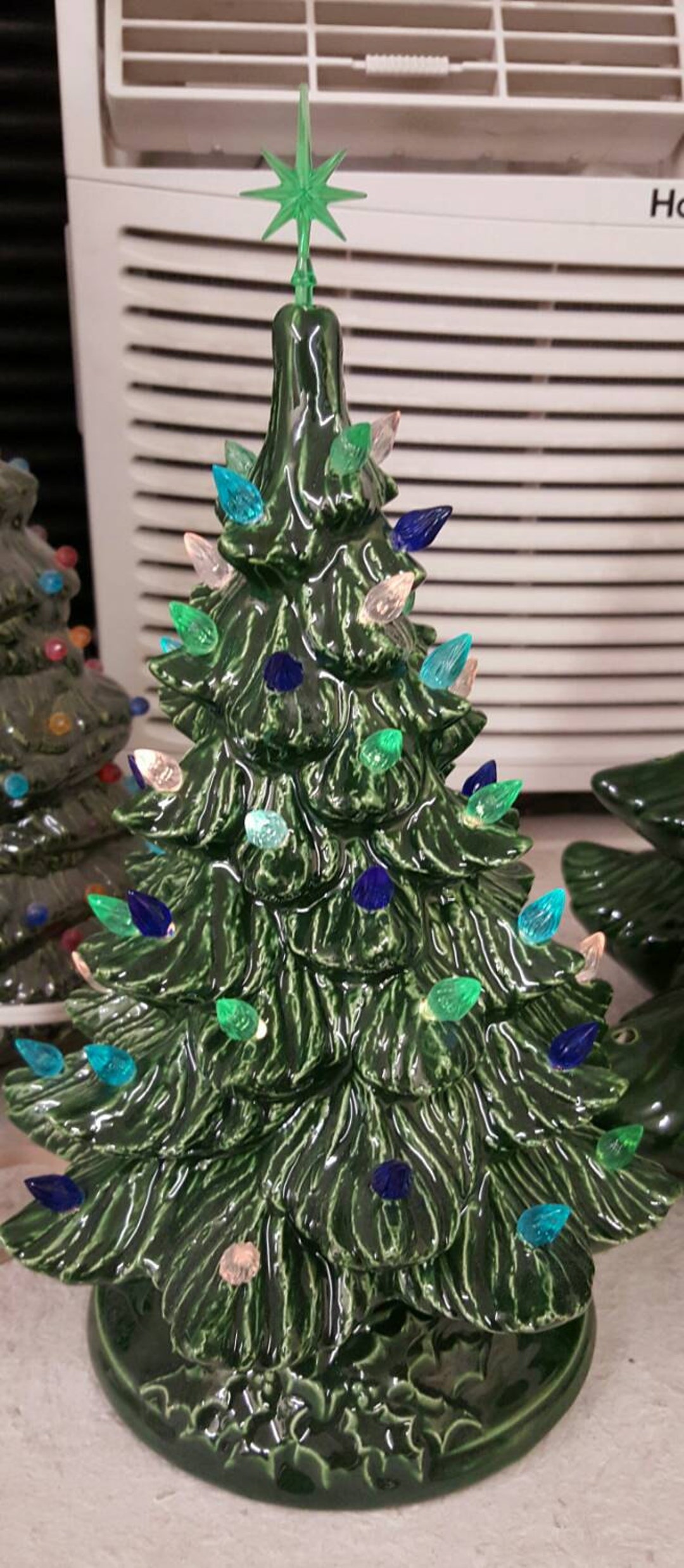 Ceramic Christmas Tree - 11.5 Inches Tall - Ready to Light - Etsy