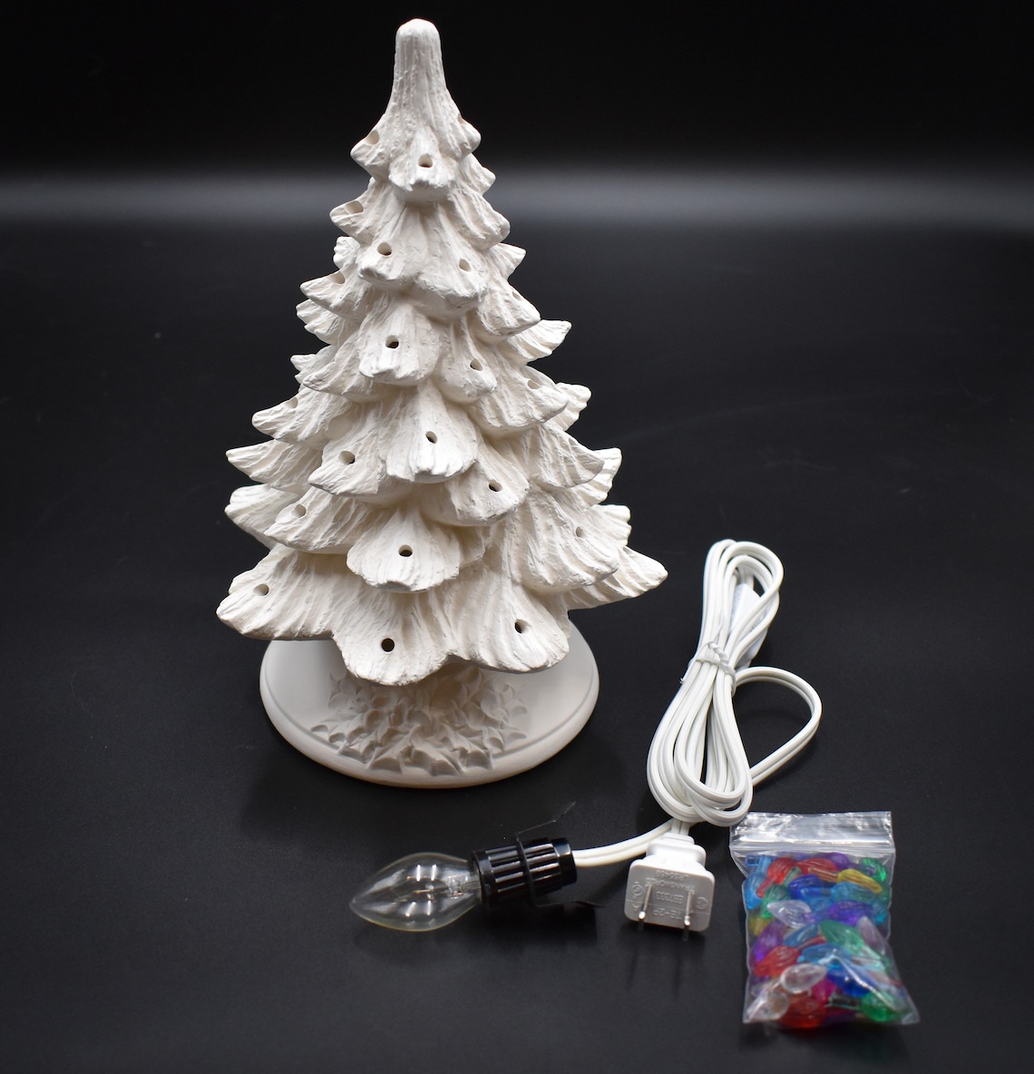 Ceramic Christmas Tree Kit Ready to Paint 9 Inch Tree Tree - Etsy