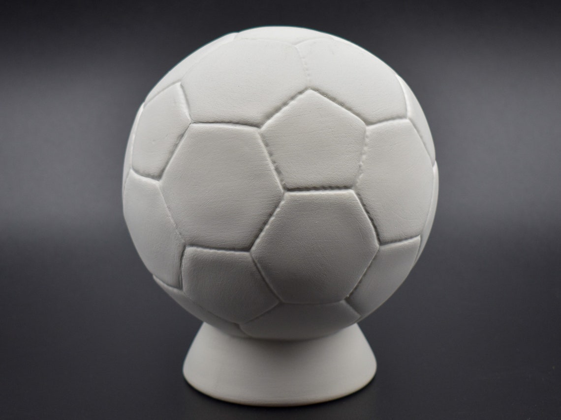 Ceramic Soccer Ball: Ready to Paint Bisque - 5.5" - Etsy