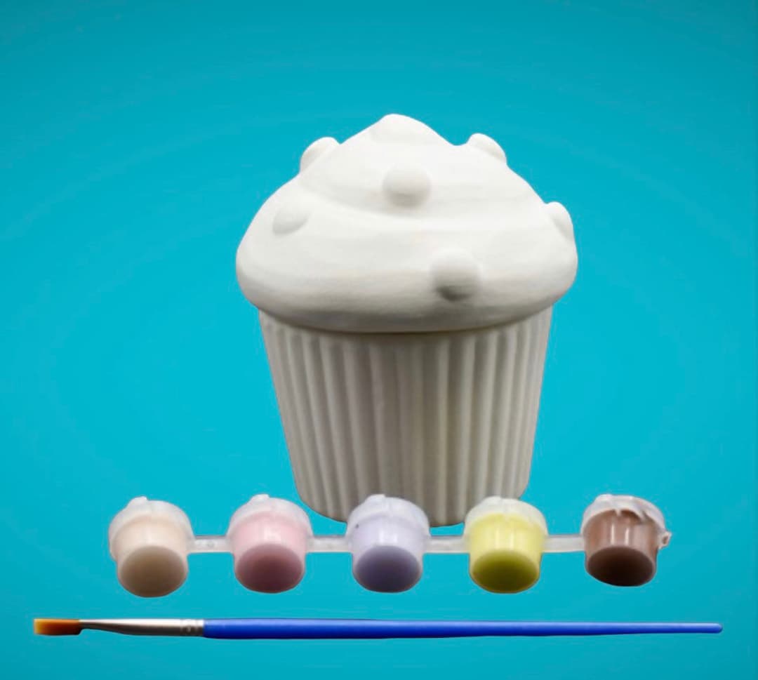 Ceramic Cupcake Box - Ceramic Bisque - Ready to Paint - DIY Craft Kit ...