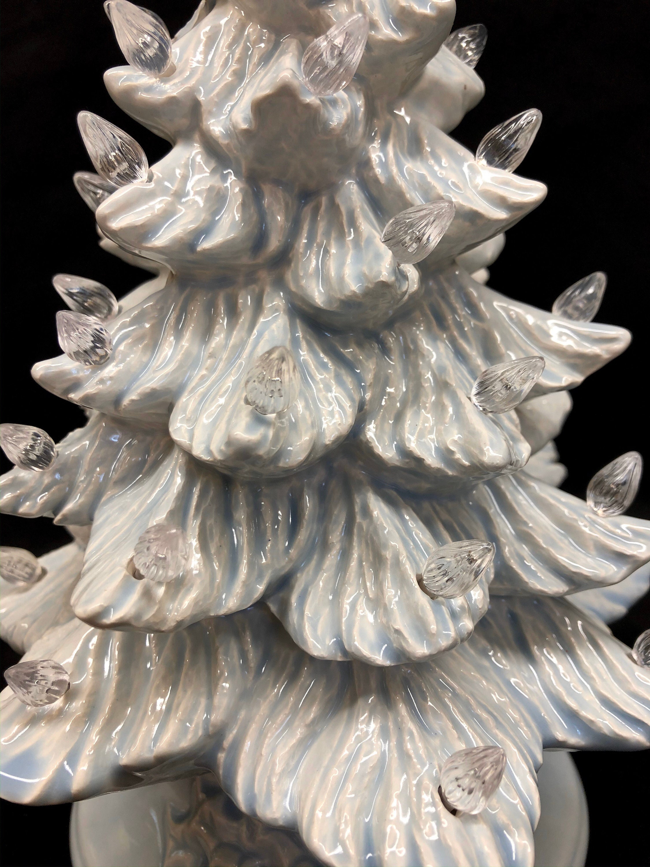 Light Blue Ceramic Christmas Tree Blue Tree Ceramic Tree | Etsy