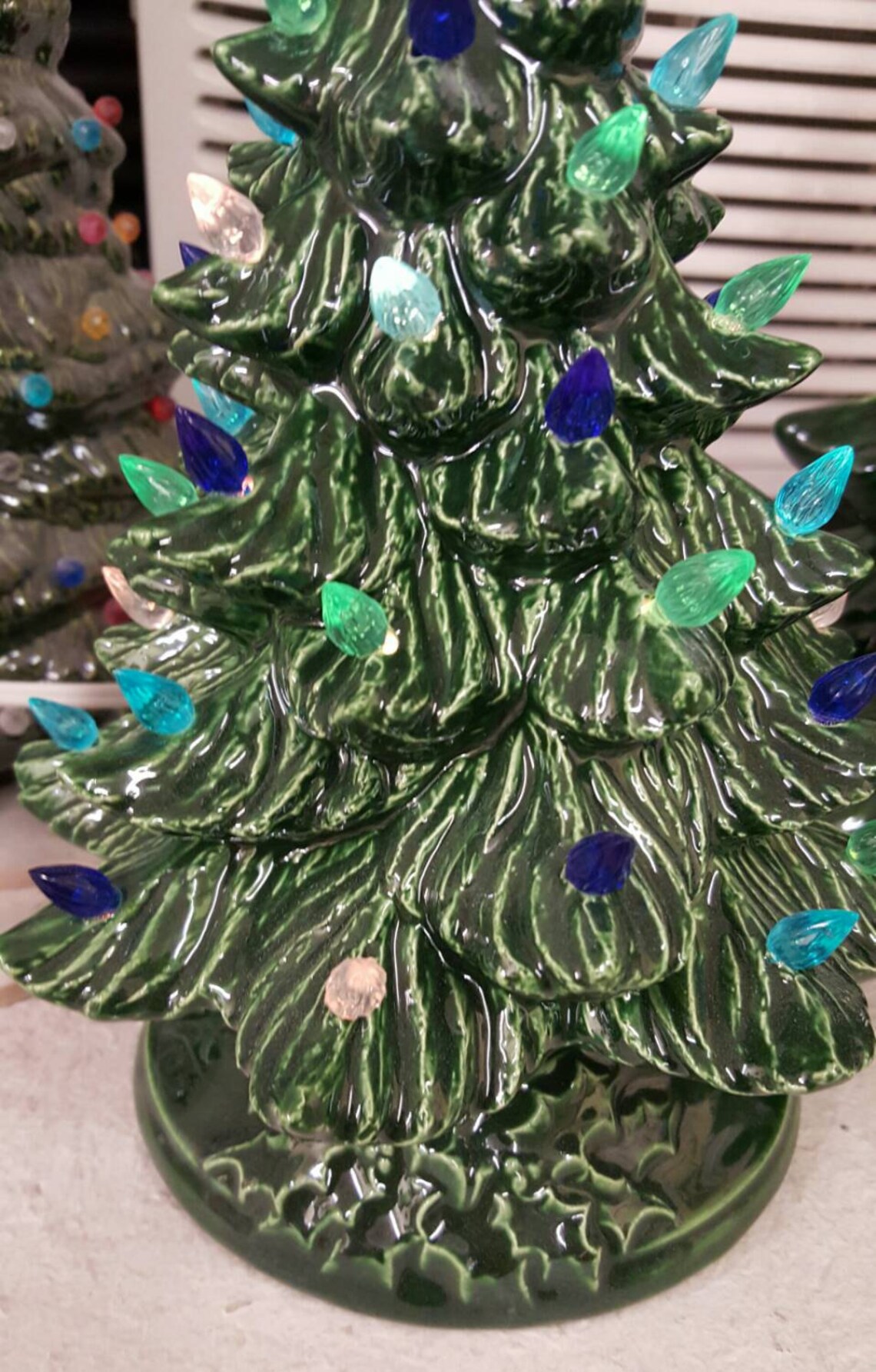 Ceramic Christmas Tree 11.5 Inches Tall Ready to Light | Etsy