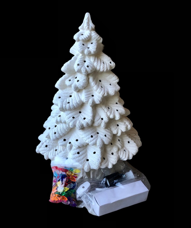 Ceramic Christmas Tree DIY Tree Painting Sierra Spruce | Etsy