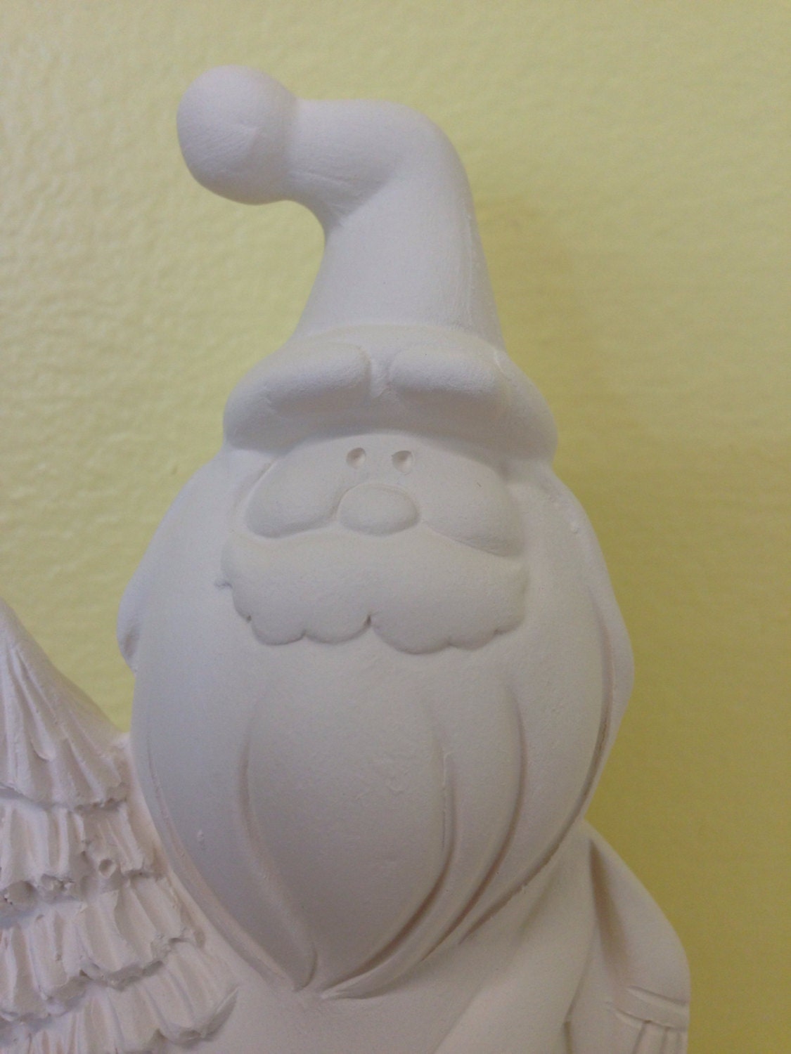 Ceramic Santa Santa With Tree Ceramic Bisque Santa Ready - Etsy
