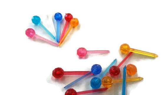 Ceramic Tree LIGHTS Large Plastic FACETED Pins 100 Count - Etsy