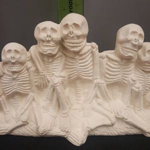 Skeleton Row - Ceramic Skeletons - Ceramic Bisque Skeletons - Ready to ...
