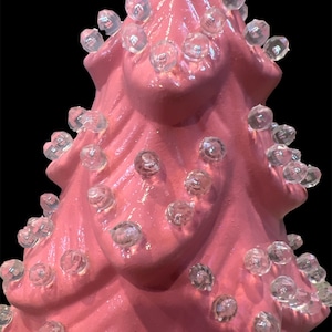Ceramic Christmas Tree Pink Ceramic Tree Valentine Tree With Lights ...