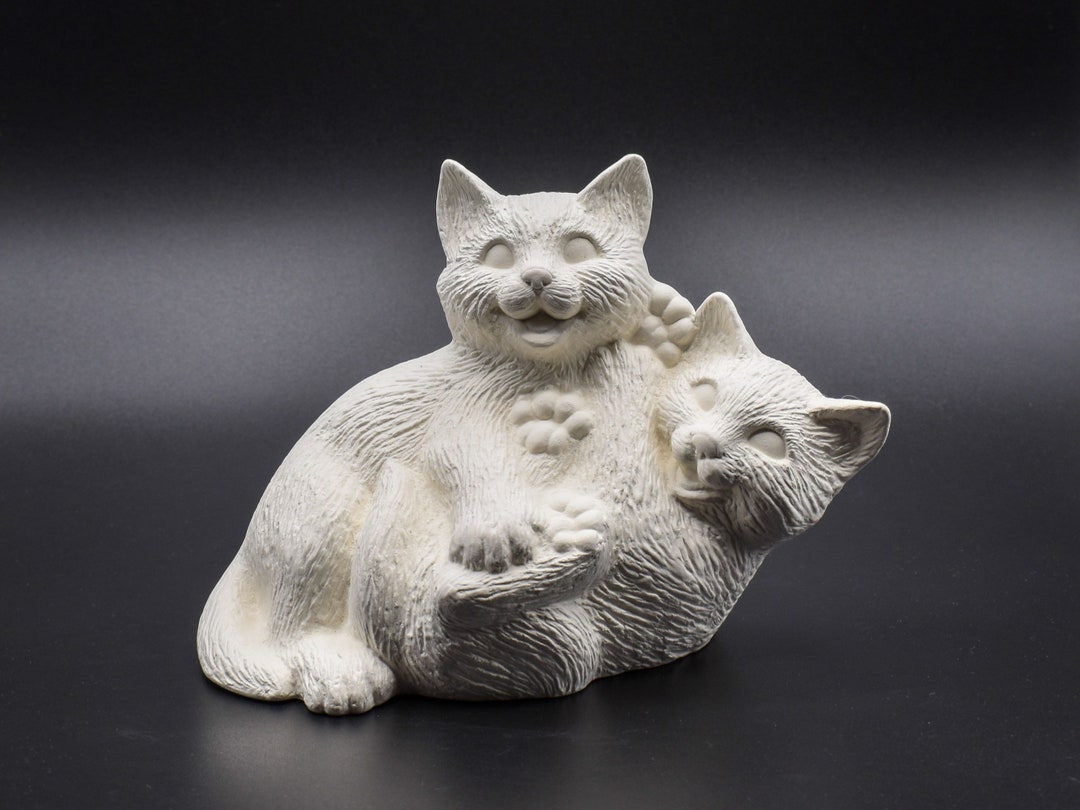 Cats - Ceramic Bisque Cats - Ceramic Cats - Kittens - Ready to Paint ...