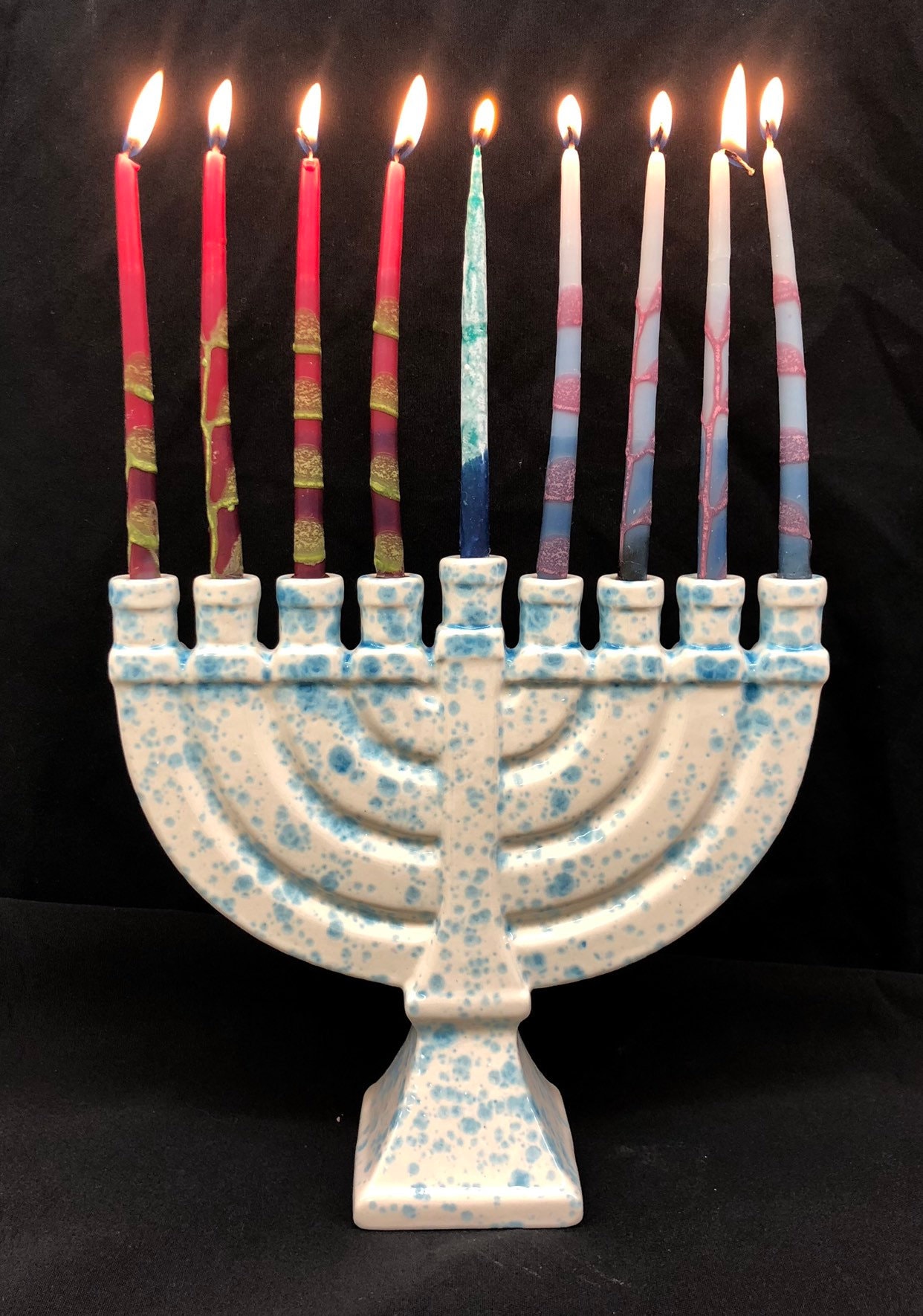 Menorah Ceramic Menorah Hanukah Chanukah Hanukkah - Etsy