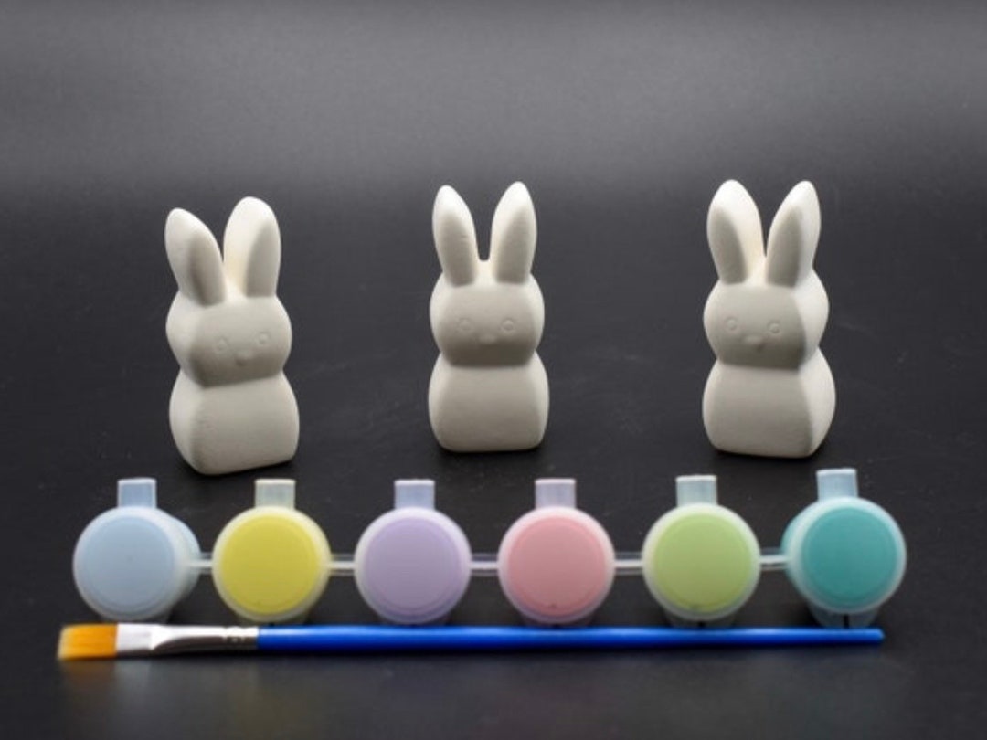 Peeps - 3 Peeps Kit - Ceramic Bisque - Ready to Paint - DIY Craft Kit ...