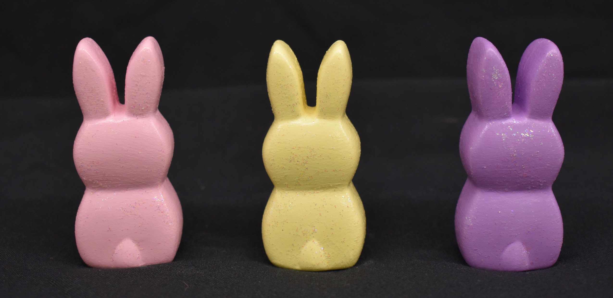 Ceramic Peeps Pastel Peeps Ceramic Marshmallow Bunnies 3 | Etsy