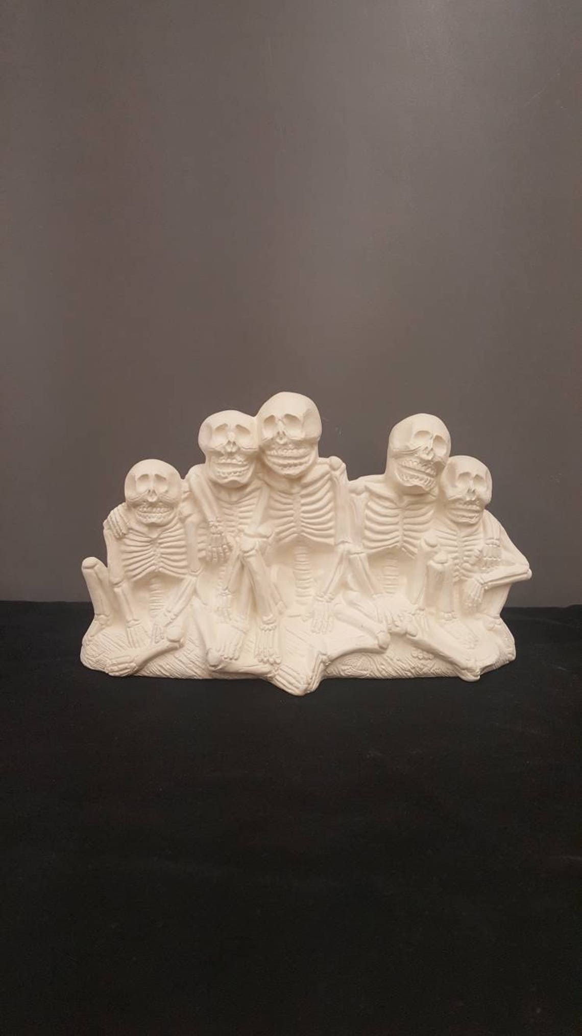 Skeleton Row Ceramic Skeletons Ceramic Bisque Skeletons | Etsy