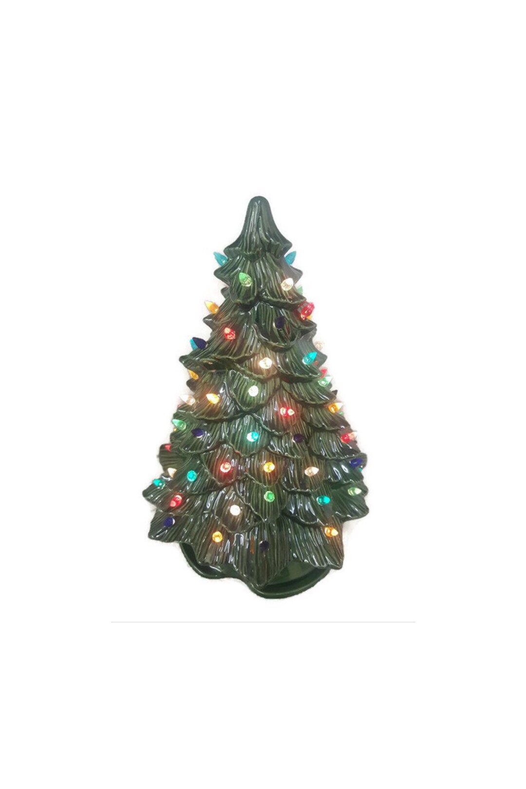 Ceramic Christmas Tree - 15 Inches With Star - Ceramic Tree- X-mas Tree ...