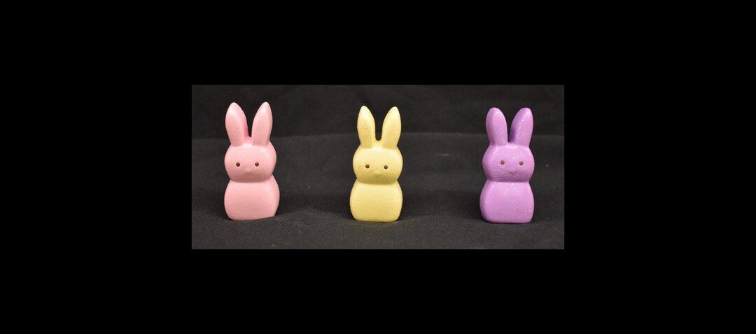 Ceramic Peeps - Pastel Peeps - Ceramic Marshmallow Bunnies - 3 Easter ...