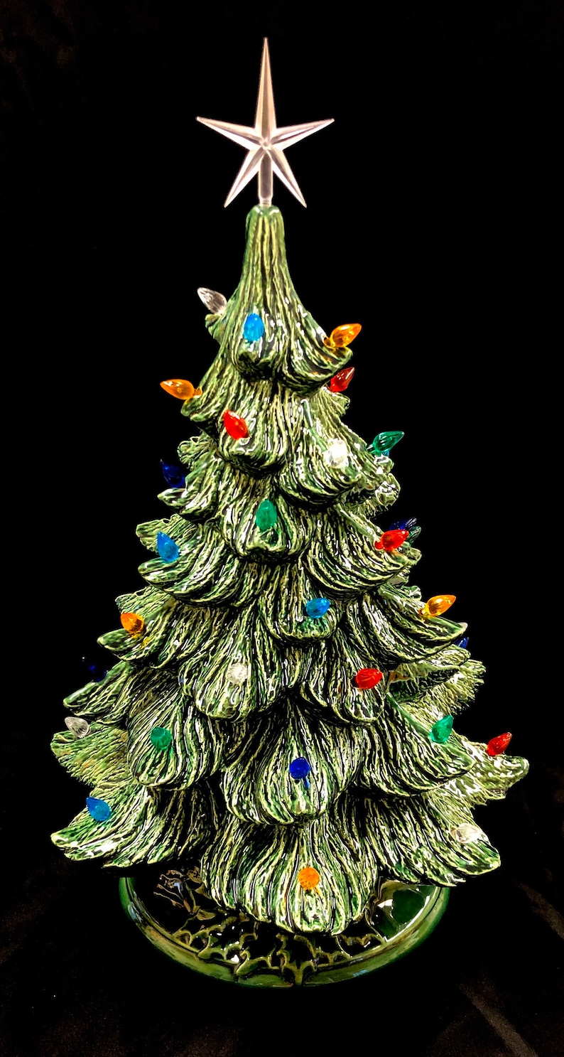 Ceramic Tree With Lights Ceramic Christmas Tree 19 | Etsy