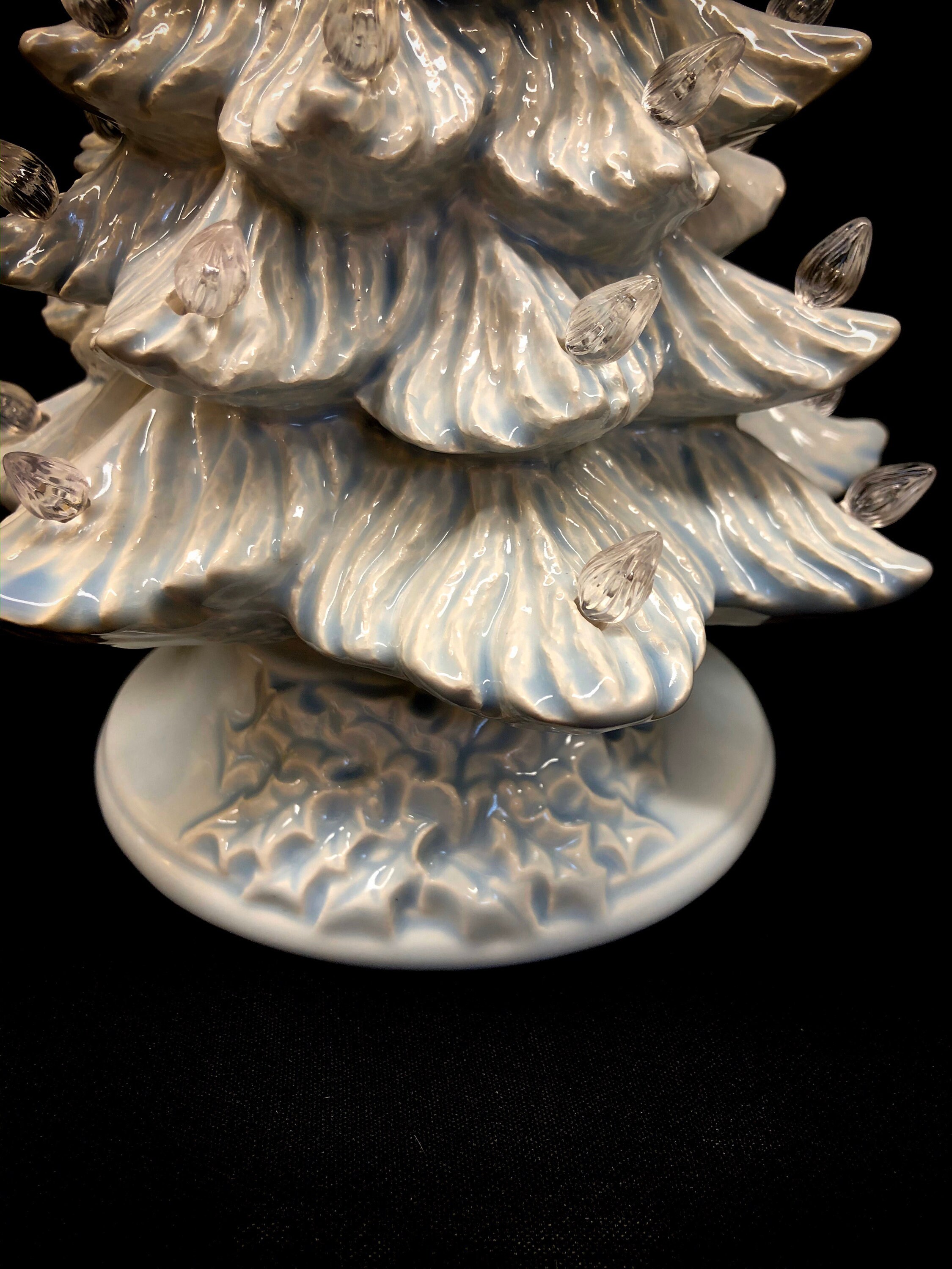 Light Blue Ceramic Christmas Tree Blue Tree Ceramic Tree | Etsy