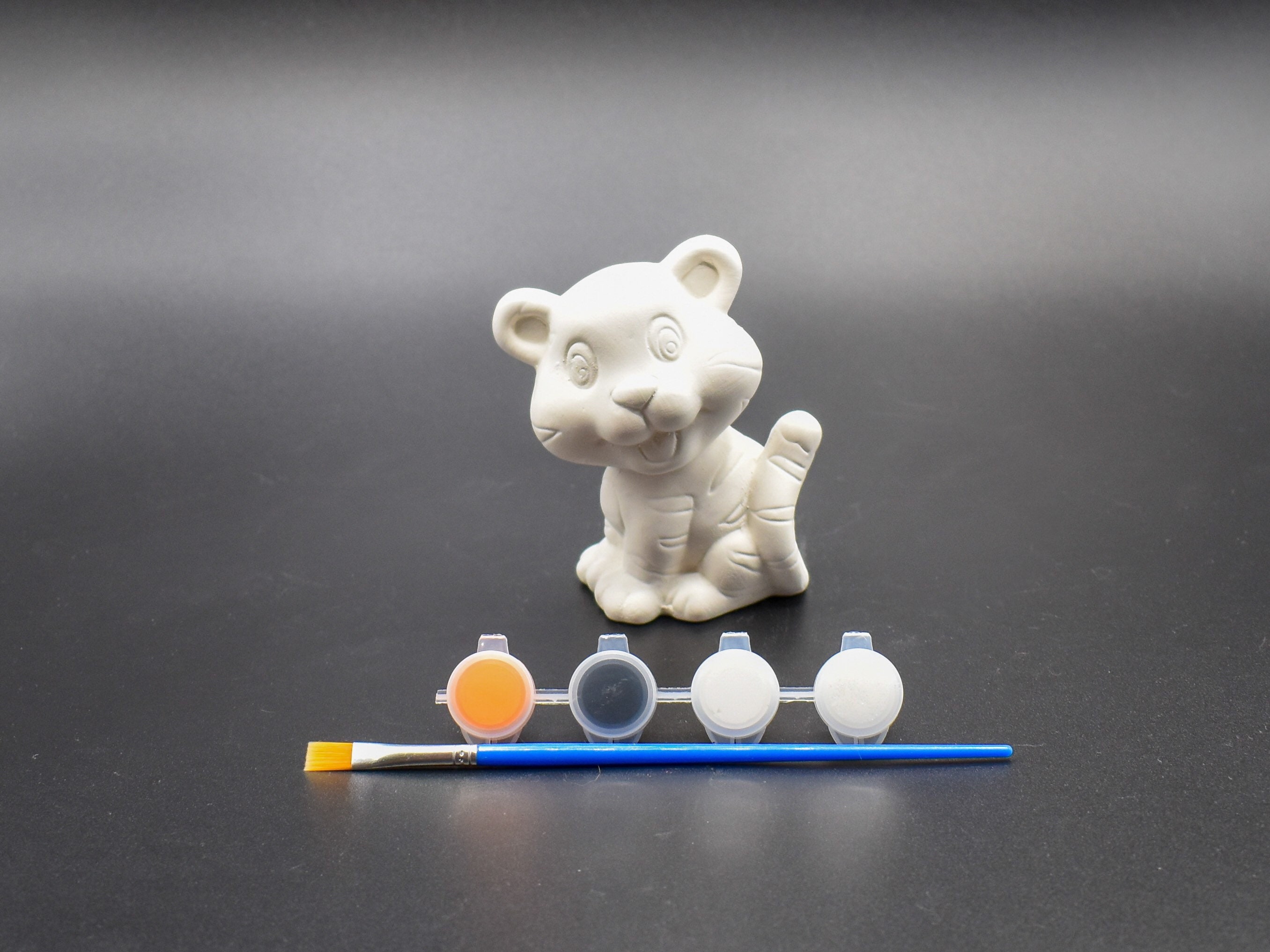 Tiger Figurine - Ceramic Bisque - Ready to Paint - DIY Craft Kit - Etsy