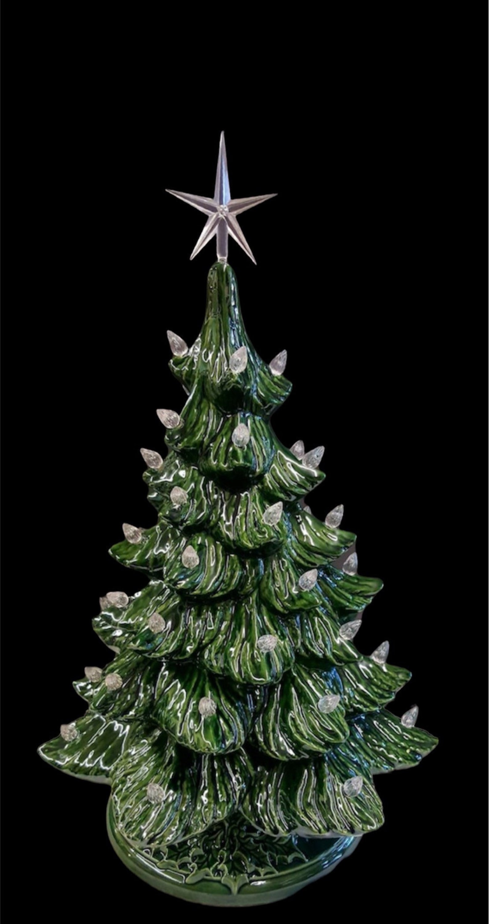 Ceramic Christmas Tree Ceramic Christmas Tree With Clear - Etsy