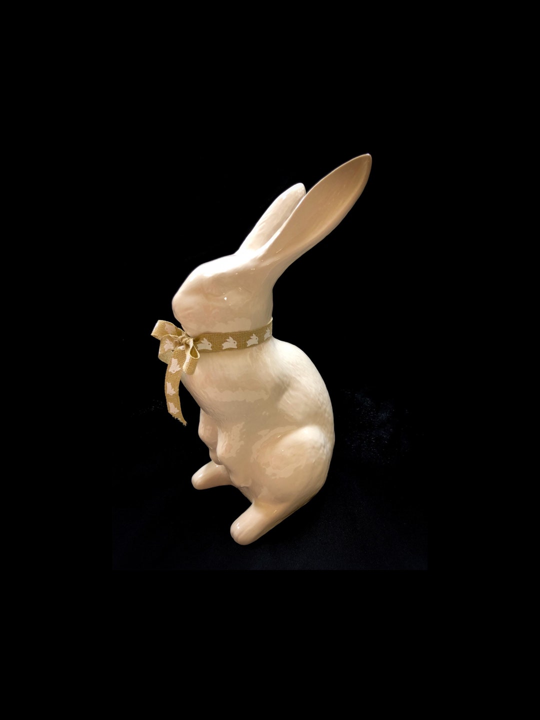 Ceramic Easter Bunny - Milk Glass Bunny - Rabbit - Ceramic Rabbit ...