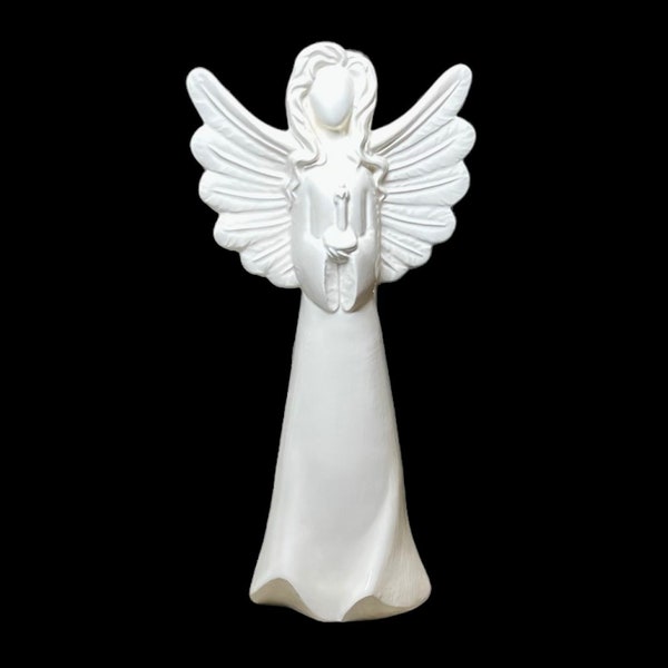 White Ceramic Angels - Etsy