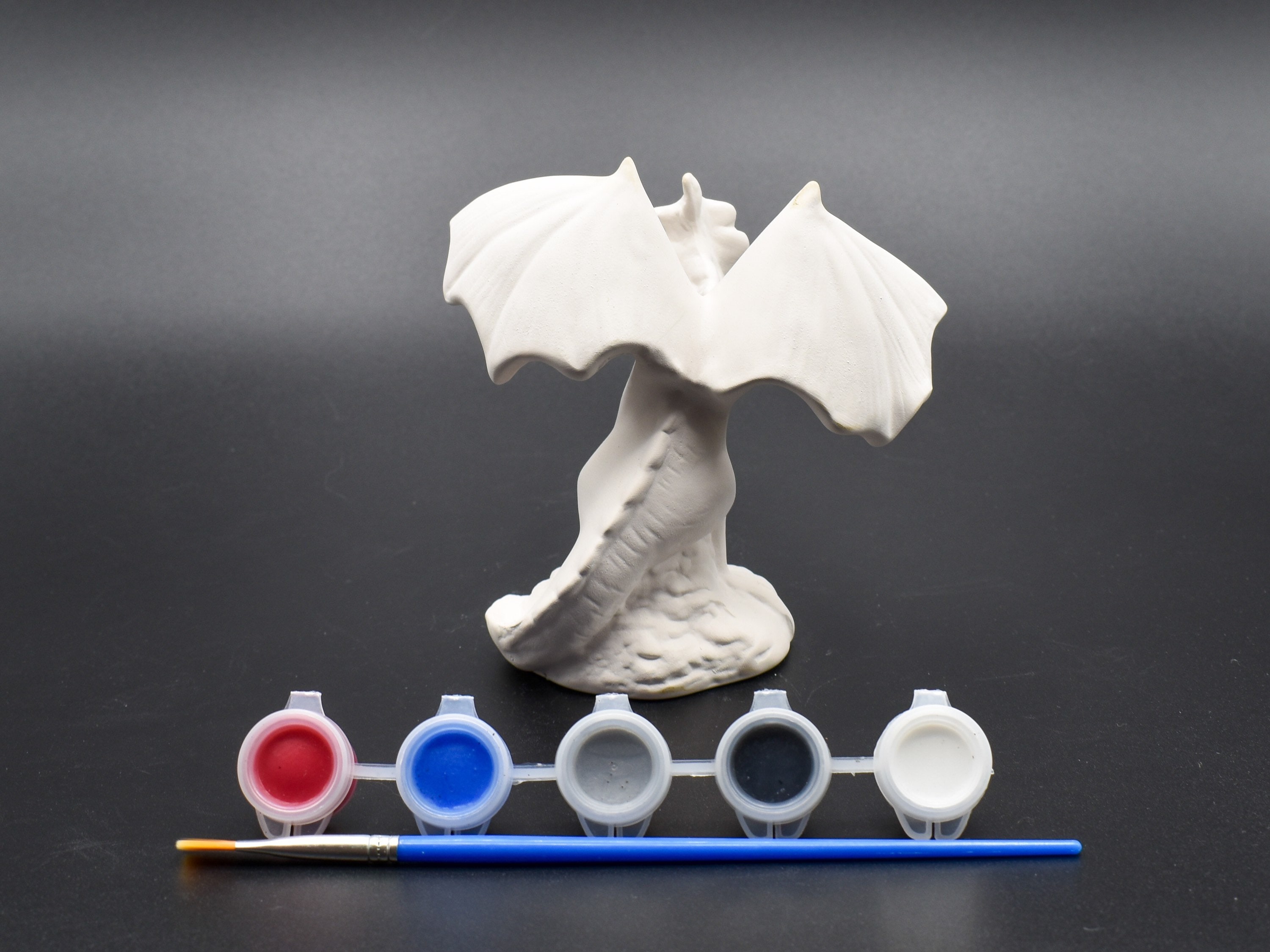 Dragon Figurine - Ceramic Bisque - Ready to Paint - DIY Craft Kit - Etsy