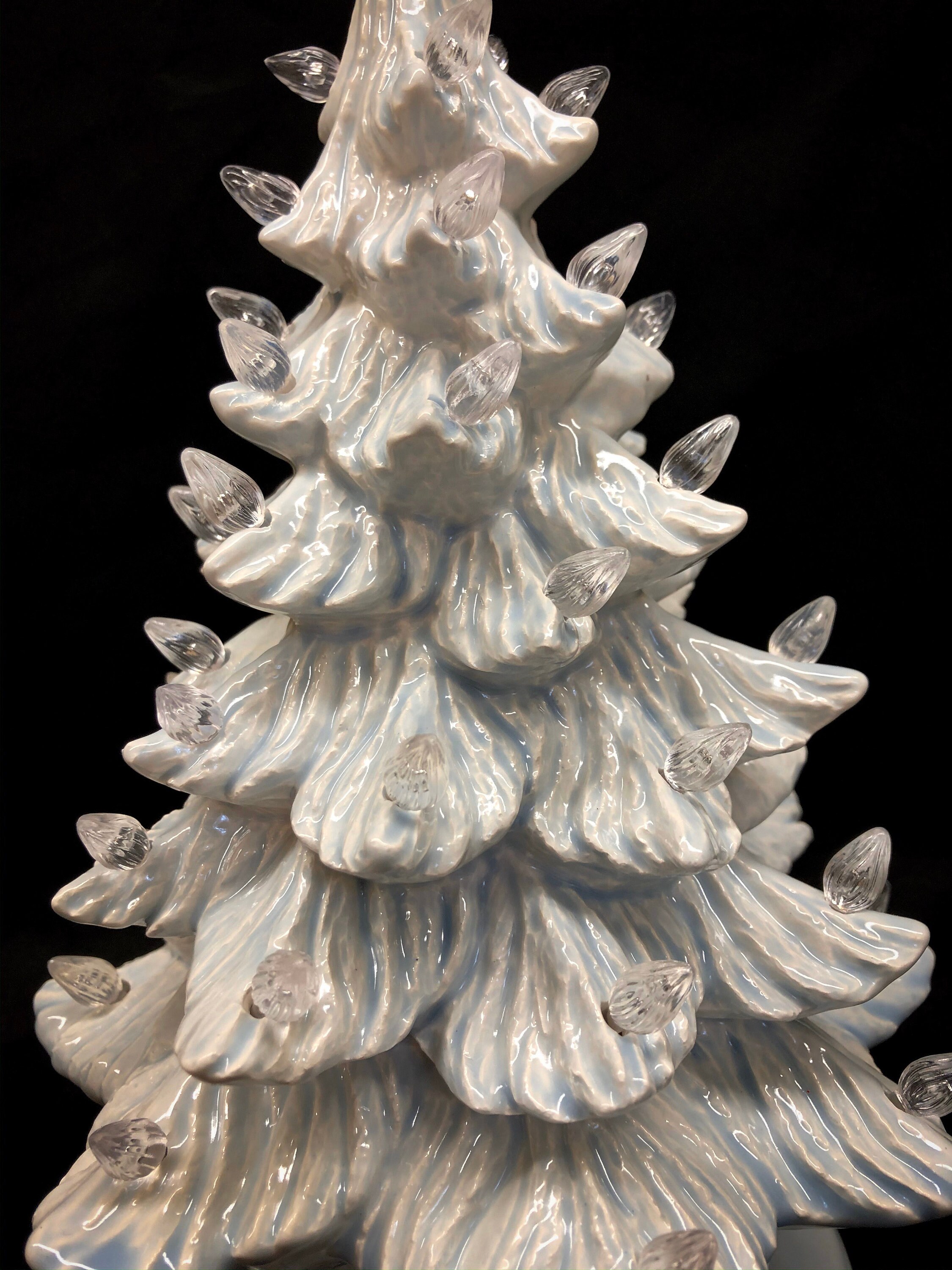 Light Blue Ceramic Christmas Tree Blue Tree Ceramic Tree | Etsy