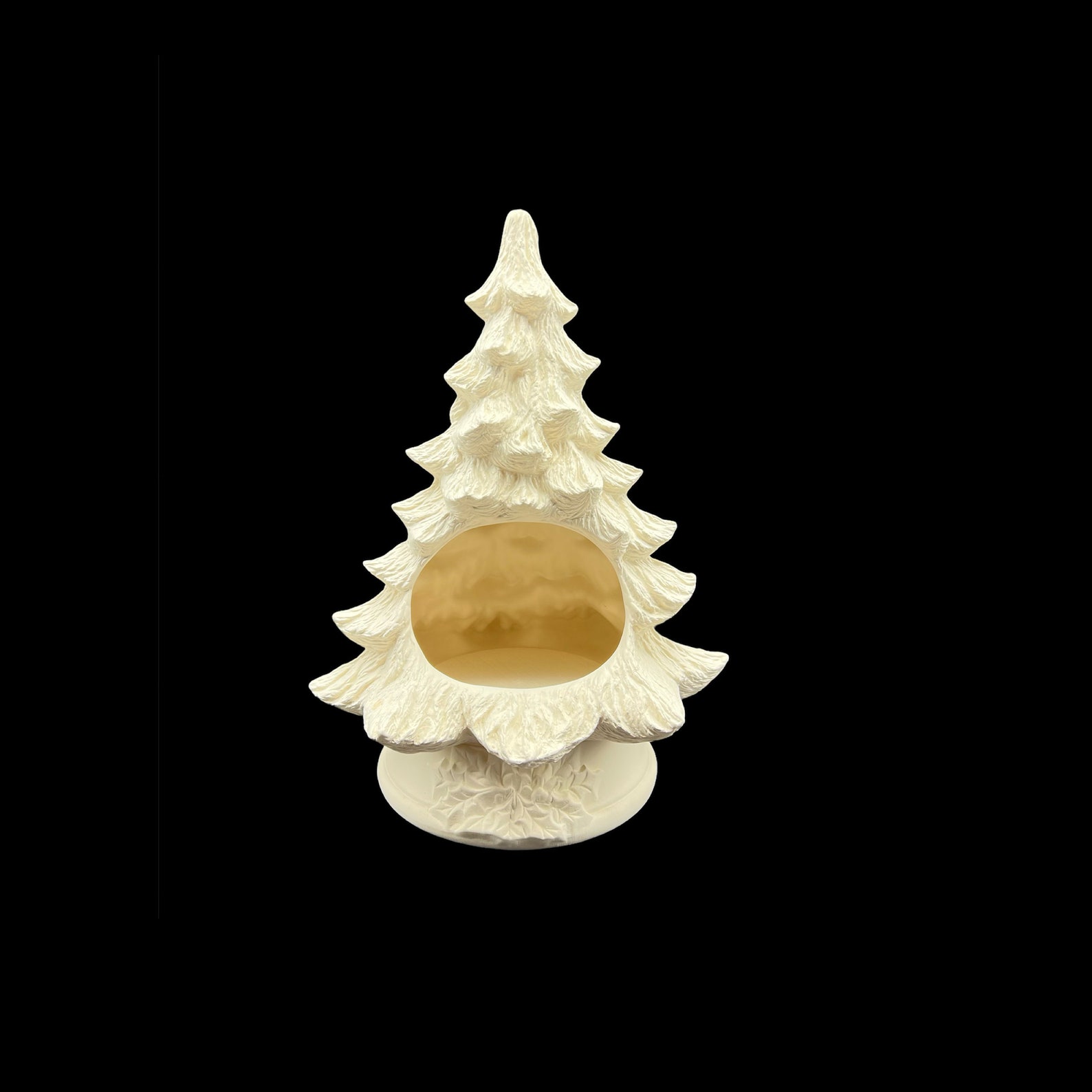 Ceramic Bisque Tree With Opening Bisque Ceramic Christmas - Etsy