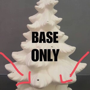 Large Tree Base - Ceramic Bisque Tree Base - Ready to Paint - Atlantic ...
