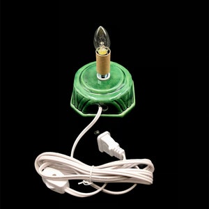 Small Ceramic Christmas Tree Base - Base With Bulb Installed - Green ...