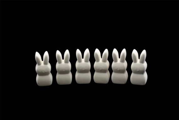 Peeps 6 Peeps Paint Your Own Easter Peeps Ceramic Bisque - Etsy